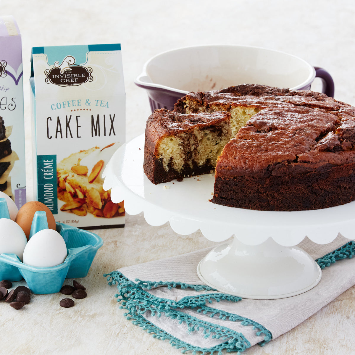 Almond Creme Coffee & Tea Cake Baking Mix | The Invisible Chef